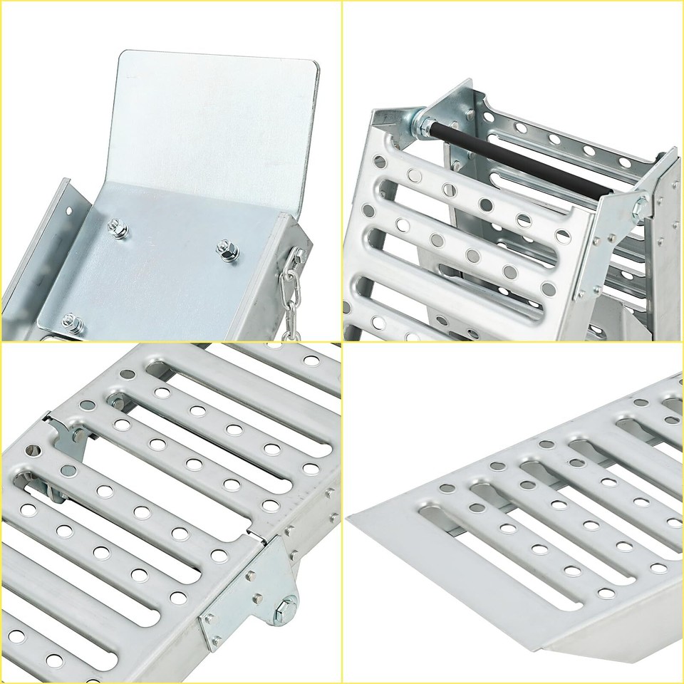 🆕1500Lbs Tri-Fold Loading Ramps for ATV/UTV/Motorcycles/Lawn Mowers ...