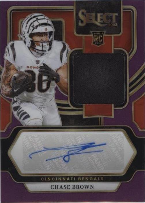 2023 Panini Select - Rookie Signature Memorabilia Chase Brown #RSM-CBR ...