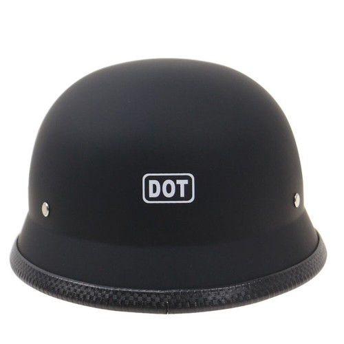 DOT German Motorcycle Helmet Half Helmet w/Goggles Chopper Scooter ...