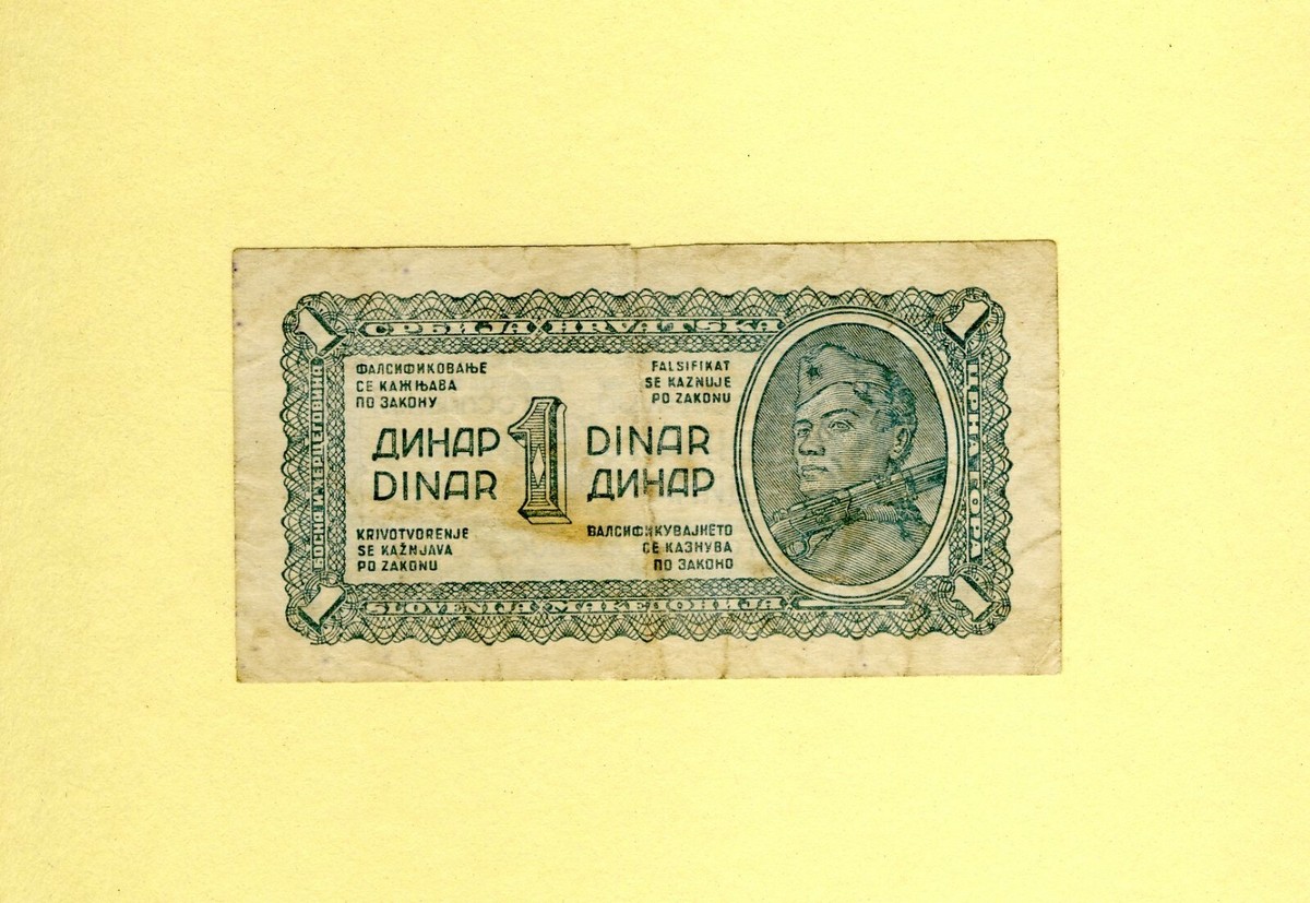 Yugoslavian Dinar 1944 1 Dinar Yugoslavia – Numista