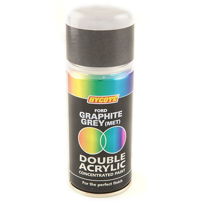 Hycote Ford Graphite Grey Metallic 150ml Double Acrylic Spray Paint ...