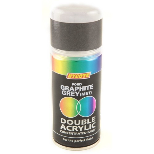 Hycote Ford Graphite Grey Metallic 150ml Double Acrylic Spray Paint ...