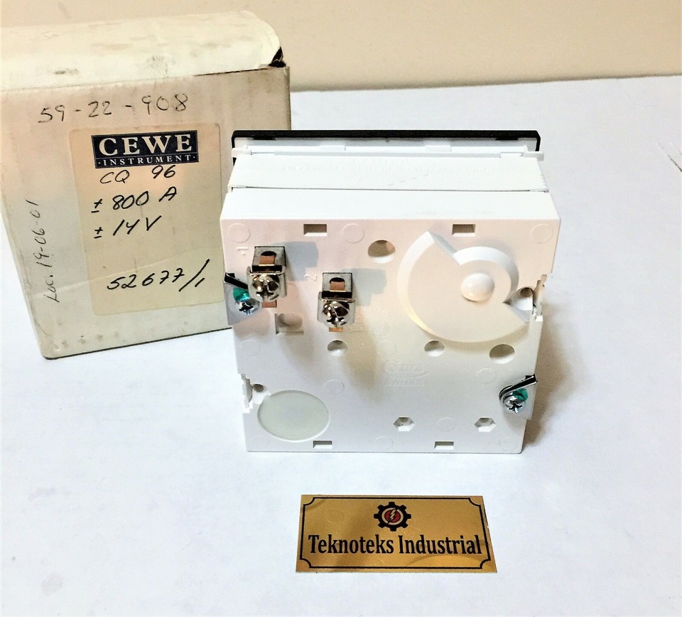 CEWE CQ 96 AMMETER +/- 800A / 4"X 4" PANEL MOUNT 800-0-800A | eBay