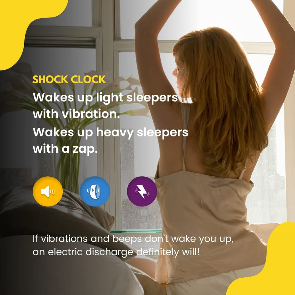 Shock Clock – The World's NO. 1 Alarm Clock – Train Your Brain to Wake ...