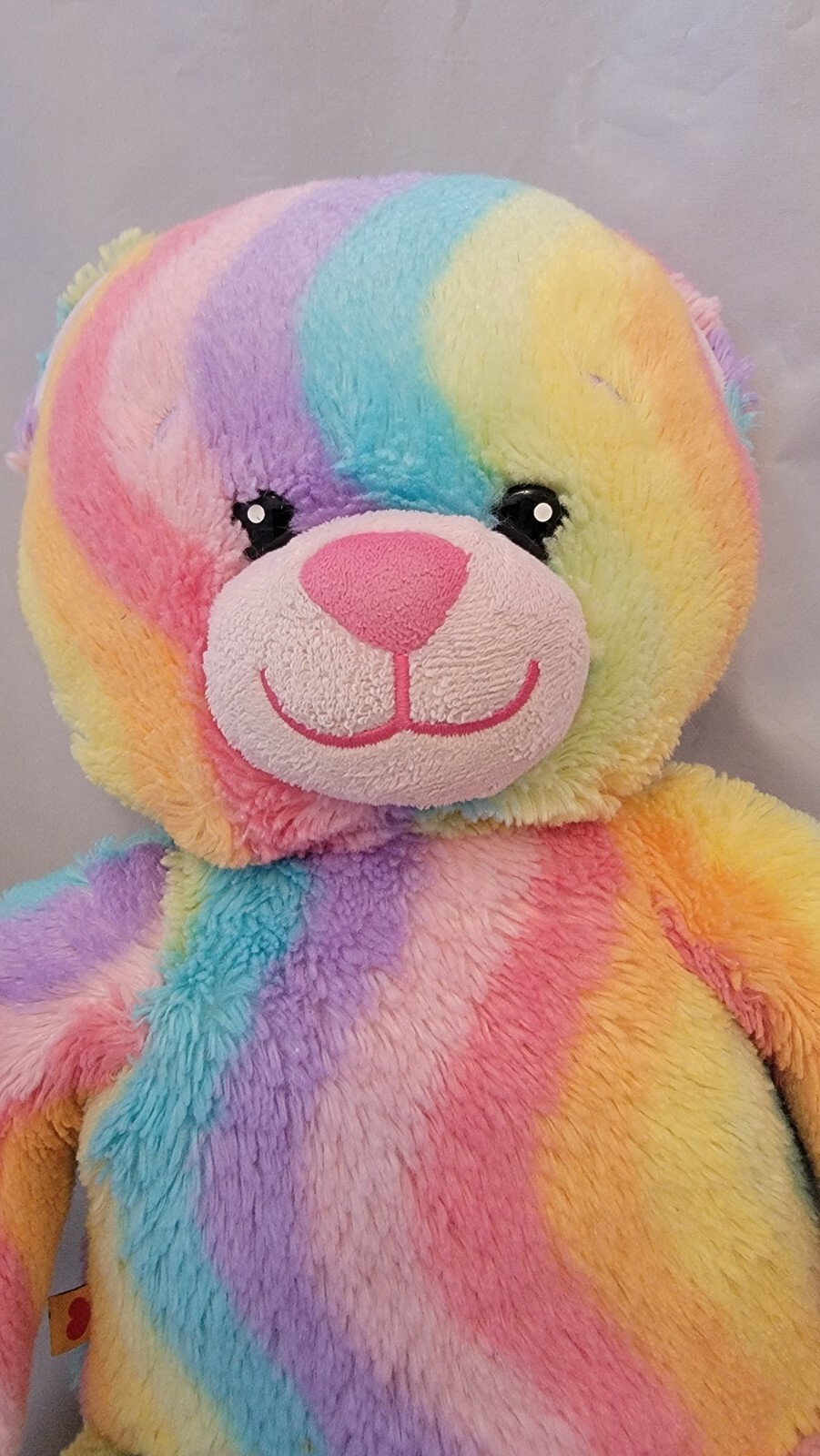 Build-a-Bear Rainbow Friends Multi-Color Teddy Bear 17" Plush Gay Pride ...