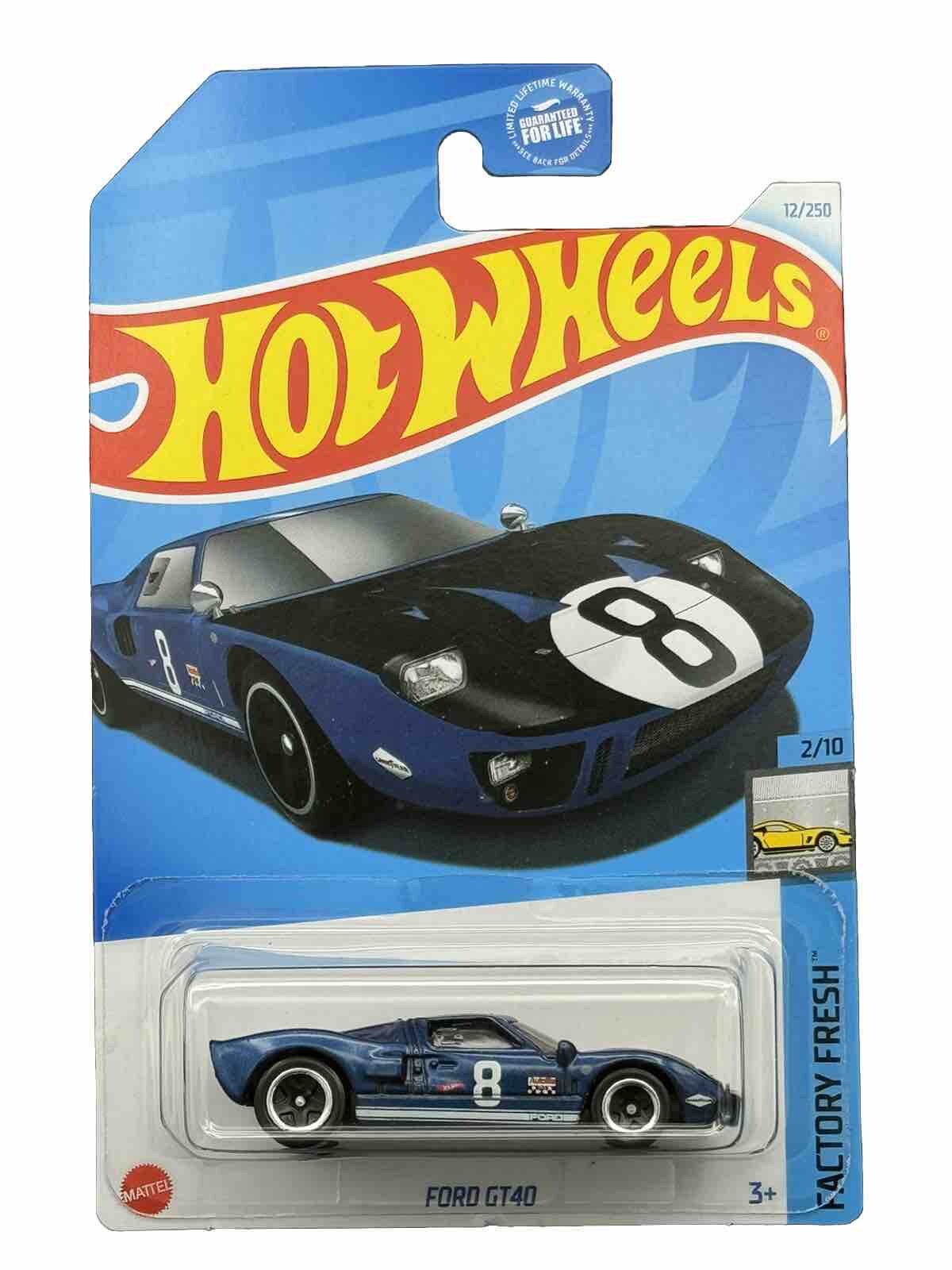 Hot Wheels 2024 HW Factory Fresh 2/10 Blue Ford GT40 | eBay
