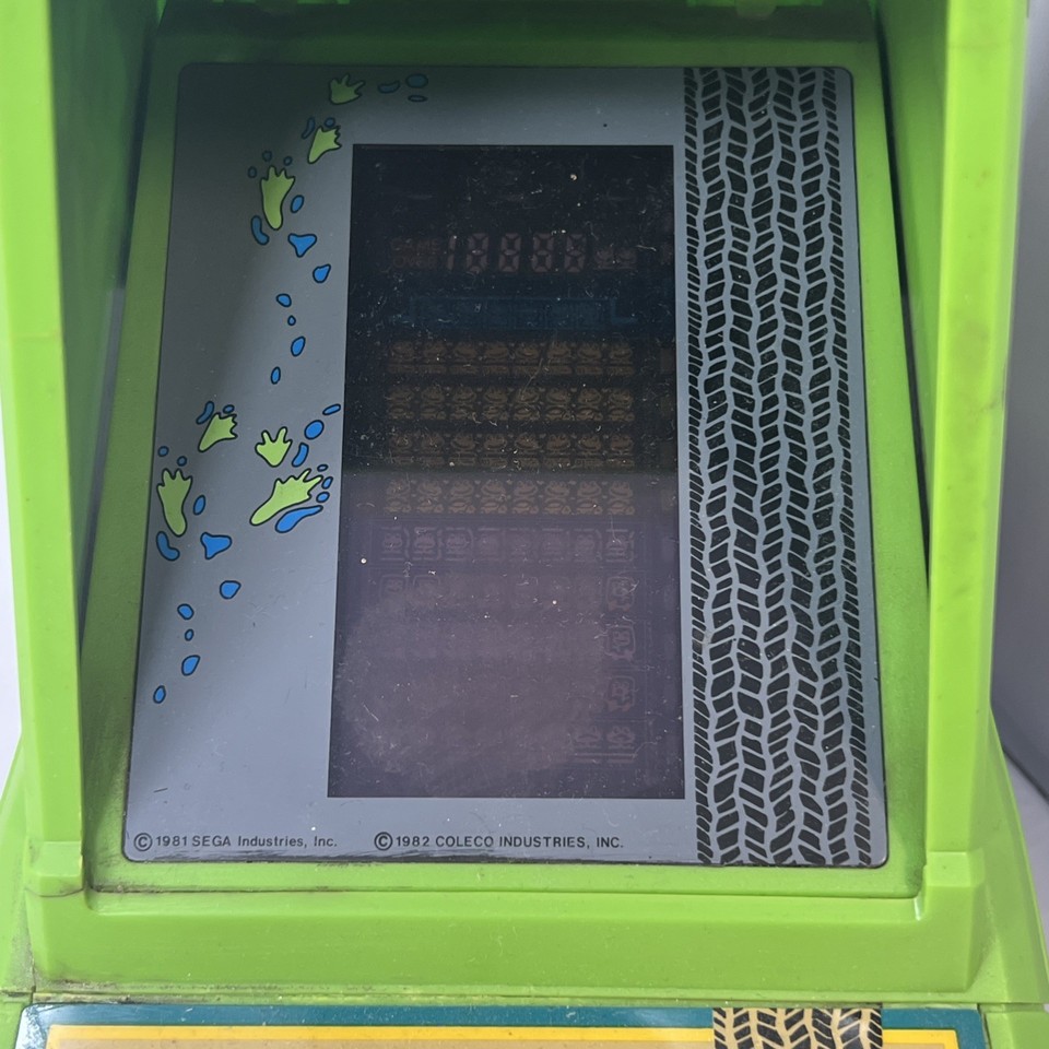 Sega Frogger Vintage 1982 Mini Tabletop Arcade Handheld Video Game ...