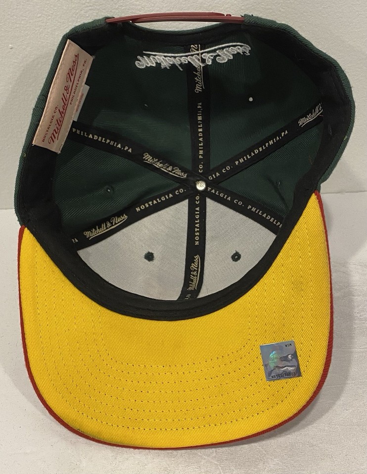 Seattle Sonics Mitchell & Ness Hat Cap Snapback Adjustable #35 ...