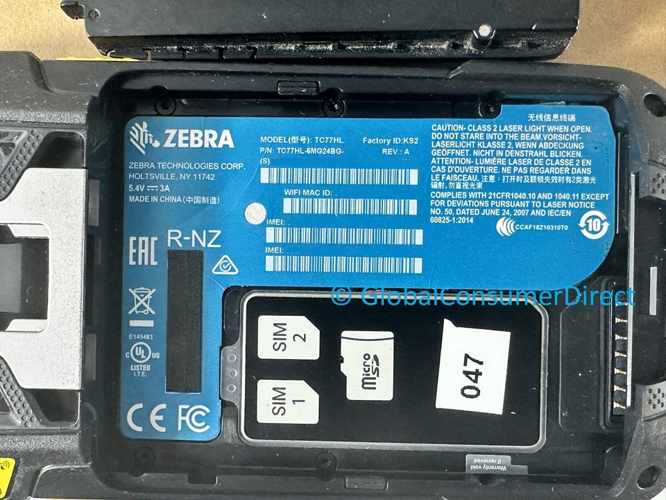 Zebra TC77 Android 14 Google Play 2D/1D/QR Barcode Scanner TC77HL ...