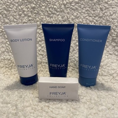 FREYJA 4 Pieces Shampoo, Conditioner, Body Lotion, & Soap | eBay