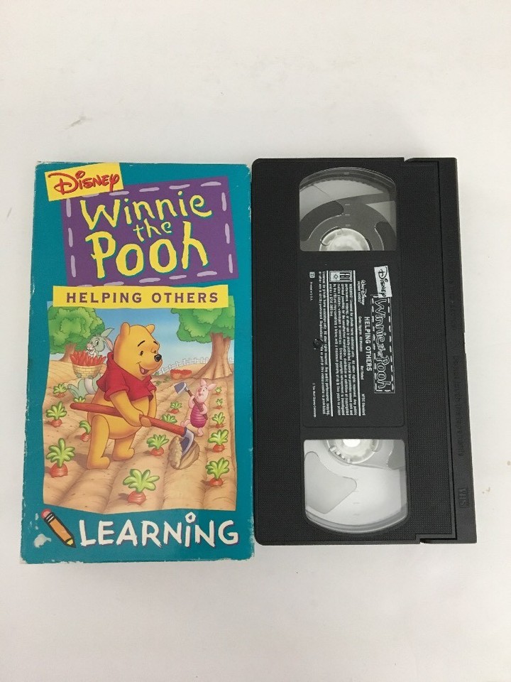 Disney Winnie The Pooh:Helping Others VHS #2458-TESTED-RARE VINTAGE ...