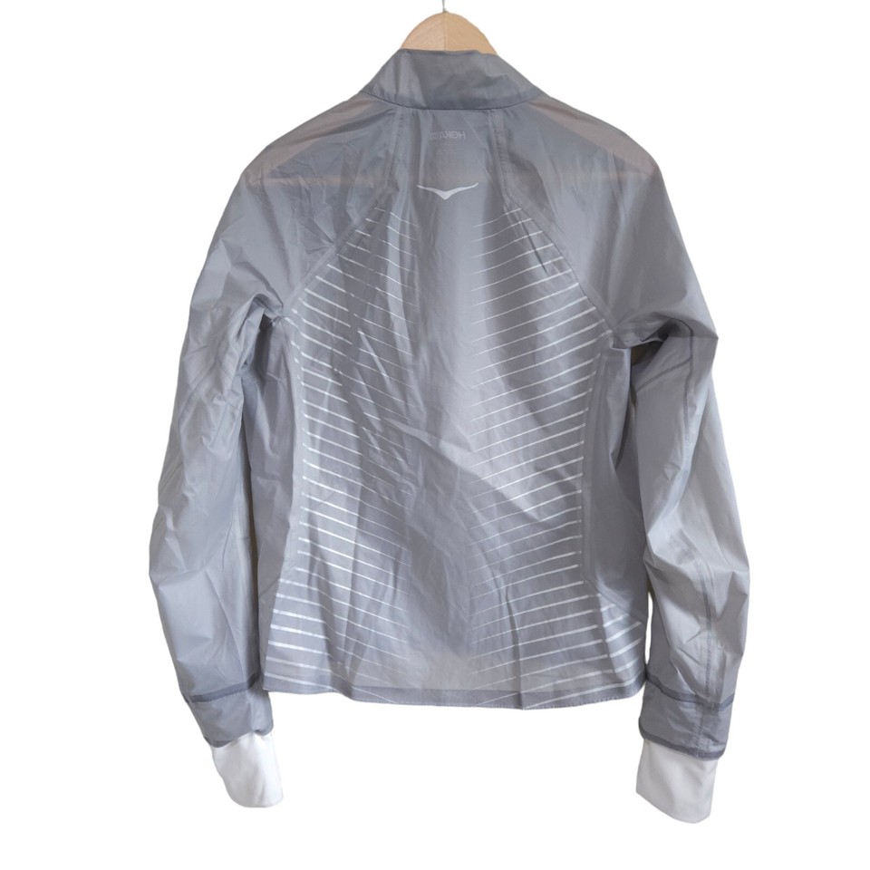 Hoka One One Performance Shield Jacket in Lunar Rock Grey Size Small | eBay