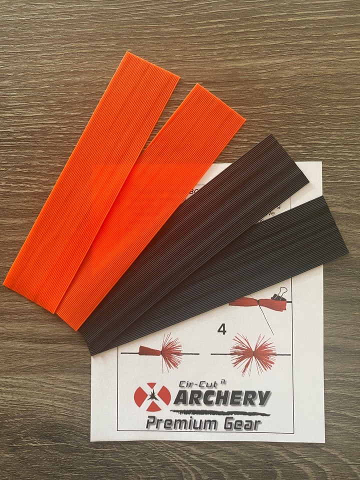 2 ORANGE & 2 BLACK Bow String CAT WHISKER Silencers Archery Bow ...