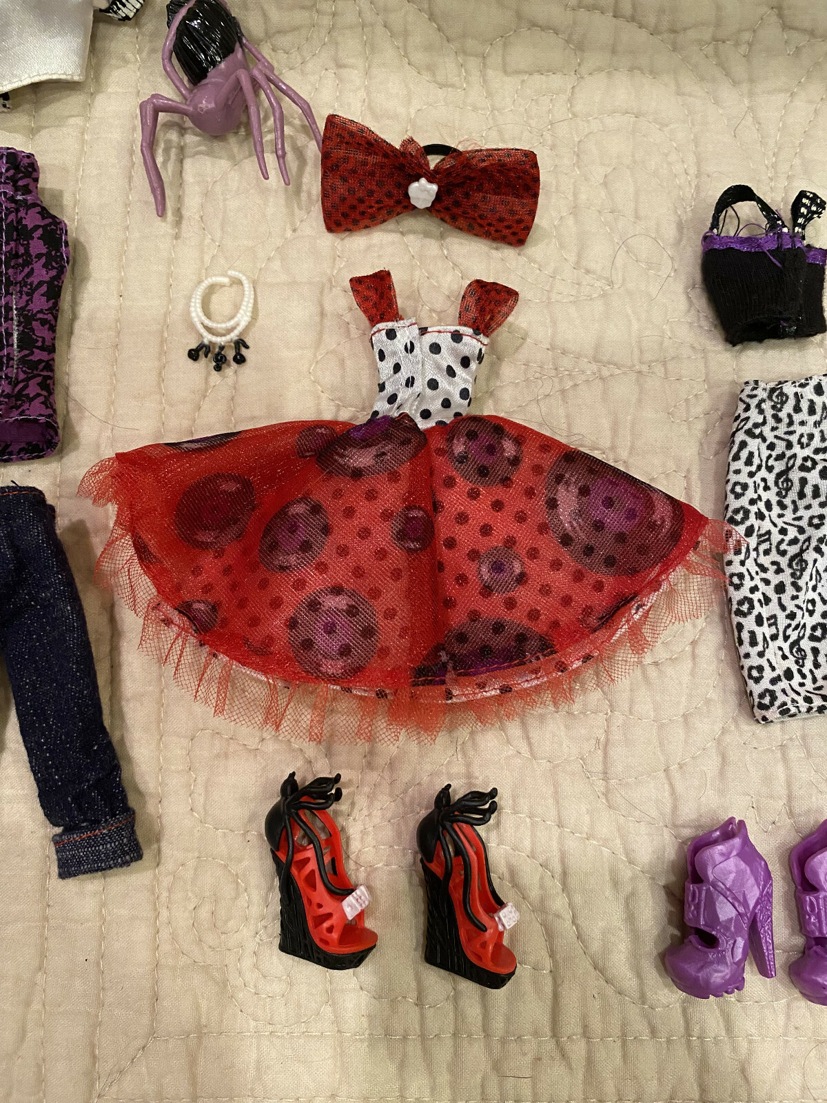 Outfit_Monster High doll 1st Wave G1_Operetta_Spider Pet Guitar Clothes ...