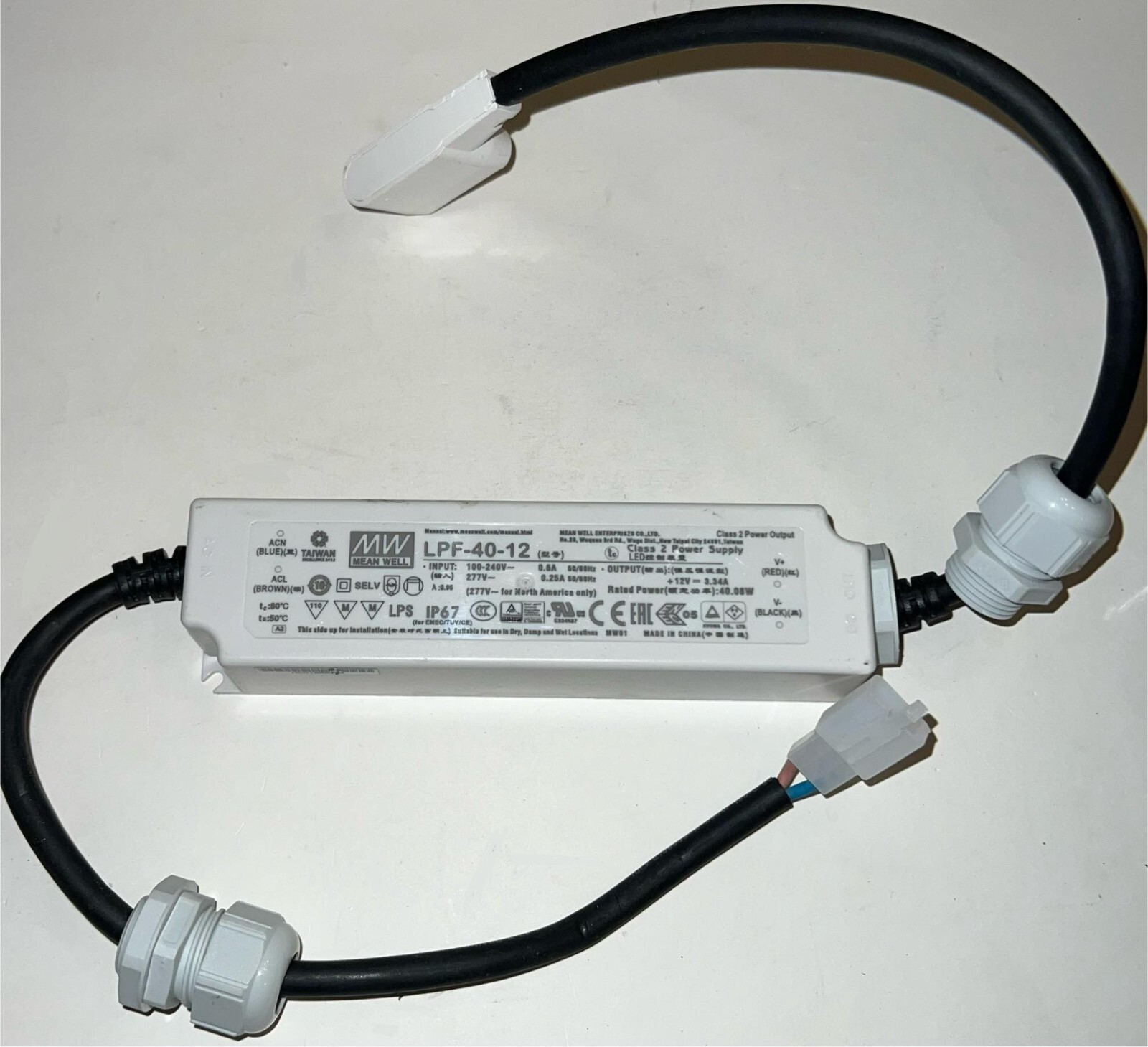 MEANWELL LPF 40 12 Class 2 LED Switching Power Supply LPF-40-12 | eBay
