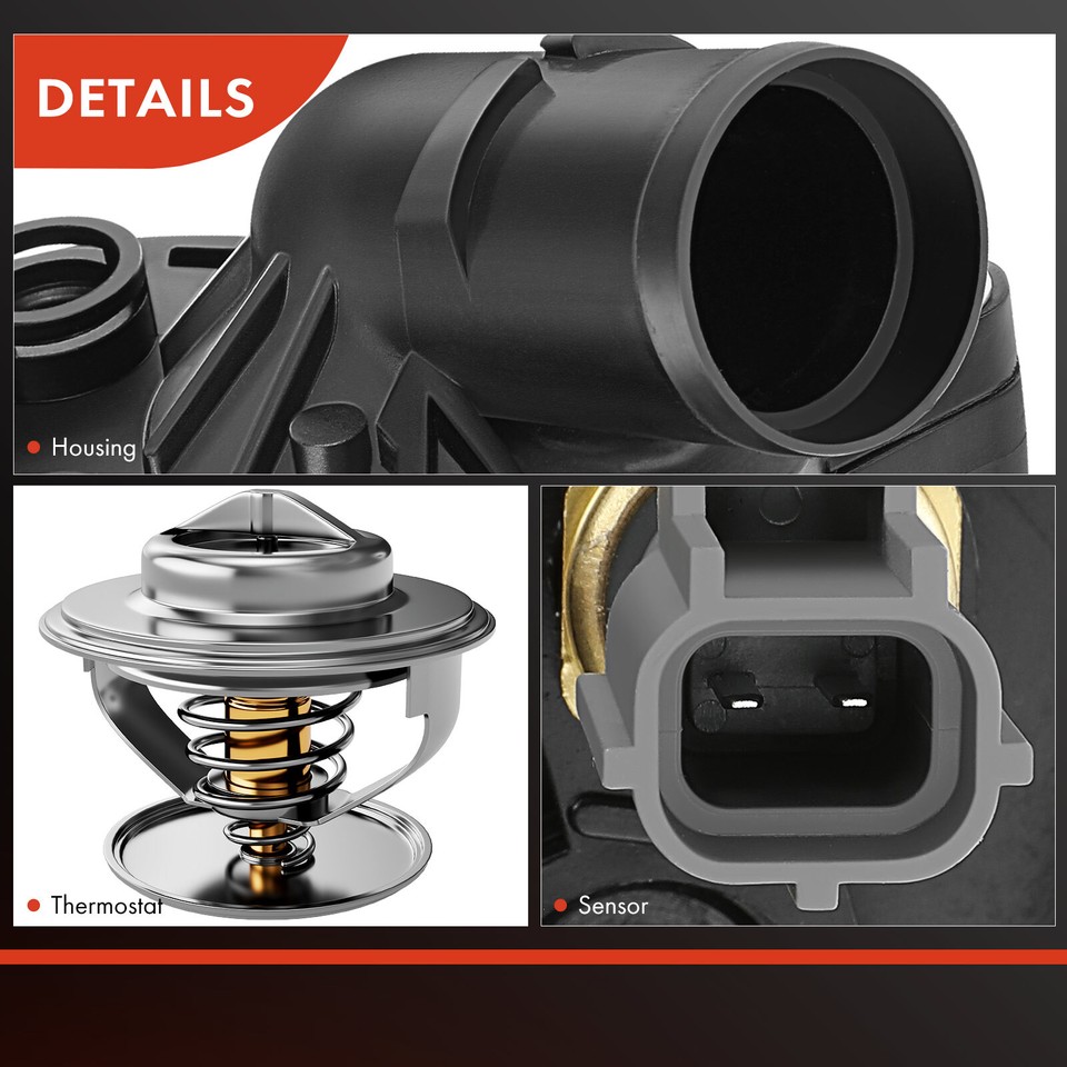 Thermostat Housing Assy w/ Sensor for Ford Explorer 2002-2010 4.0L 5R3Z ...