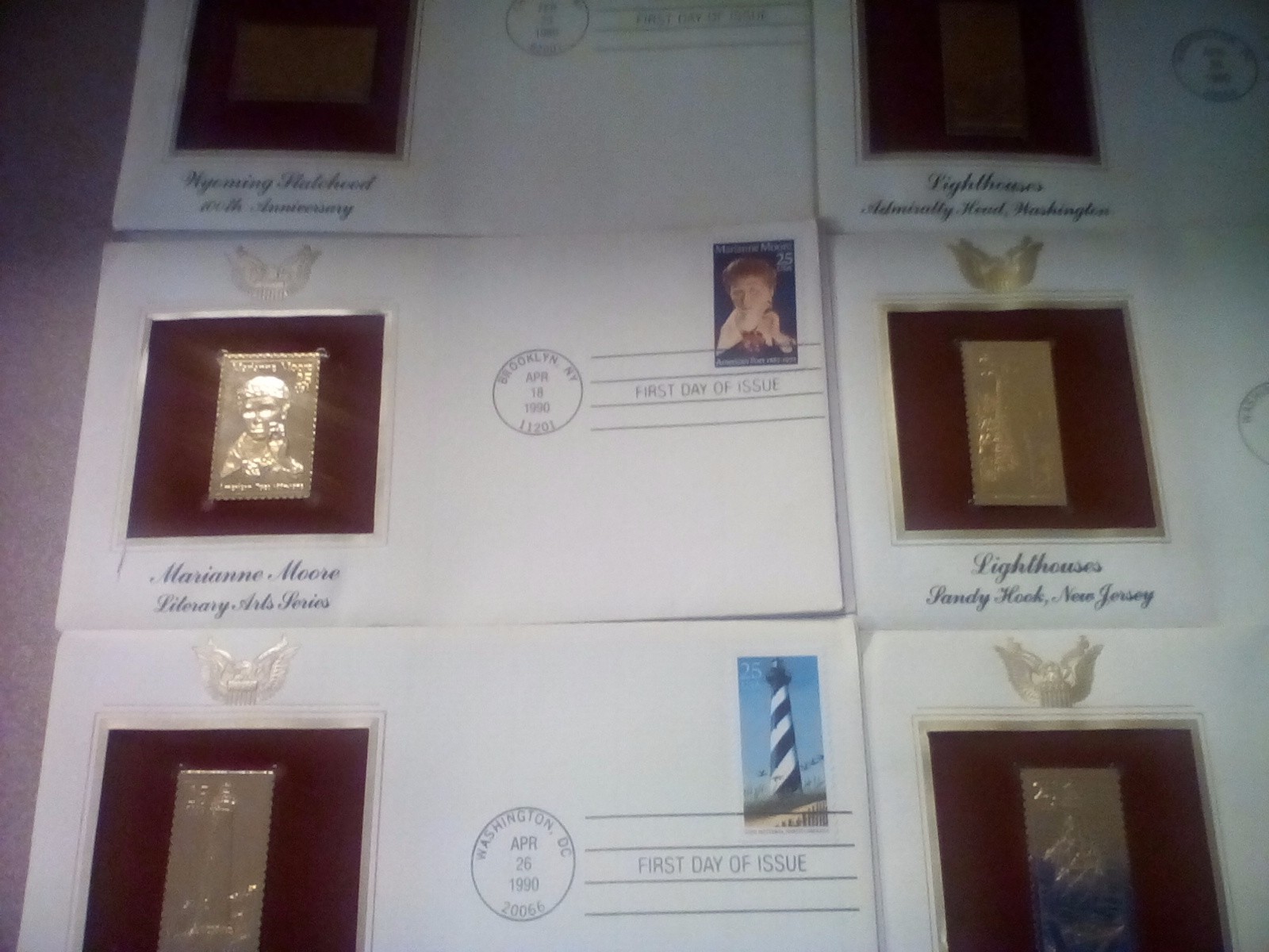 22 KT GOLD STAMPS Lot of 10 with info for each stamp | eBay