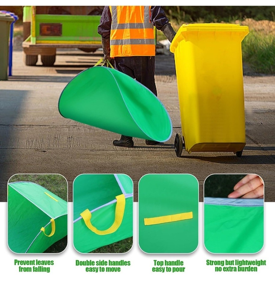 Leaf Collector, Portable Pop Up Leaf Bags, Foldable Leaf Pick Up Tools ...