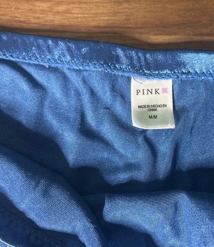 Vtg PINK K M Blue Second Skin Slippery Satin Shiny Nylon Panties Y2K ...