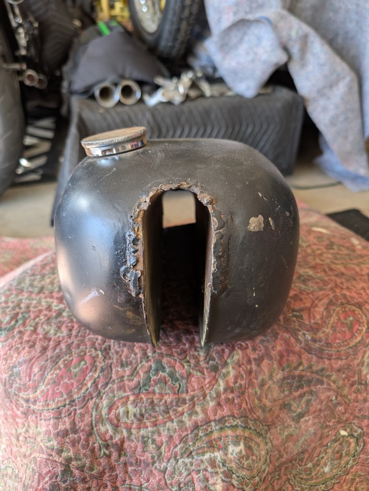 vintage chopper Wassell Peanut Tank Harley hap jones panhead ...