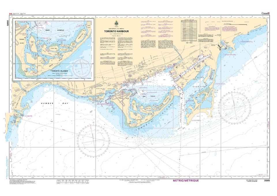 Toronto Harbour | CHS Chart 2085 (34 x 48) | eBay