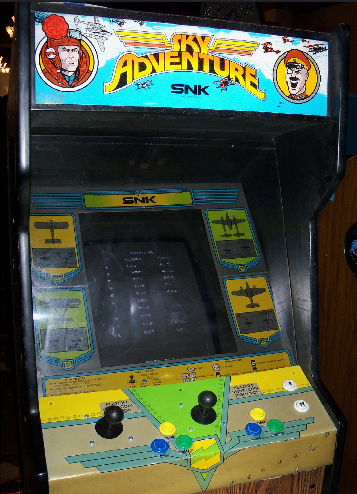 SKY ADVENTURE ARCADE MACHINE by SNK 1989 (Excellent Condition) *RARE ...