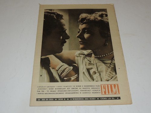 Film 36/1955 polish magazine Laszlo Unvary, Hedi Temessy, Pina Bottin ...