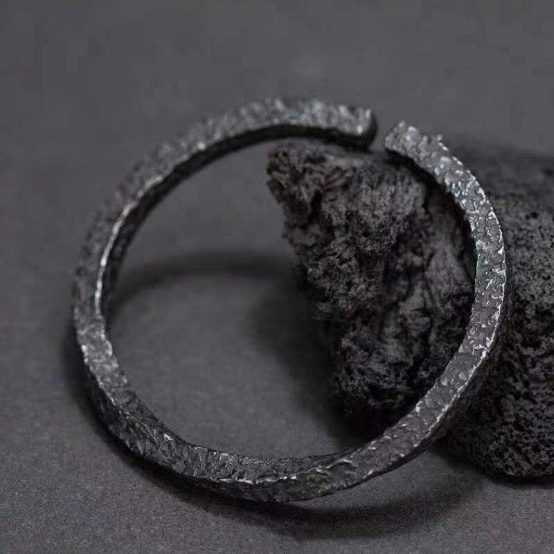 Black Bangle Bracelet Open Cuff Ins Mobius Strip Twisted Fashion Gift | eBay