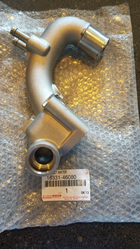 MODIFIED 2JZGTE VVTi WATER OUTLET Aristo Supra 2JZ-GTE PIPE NECK 16331 ...
