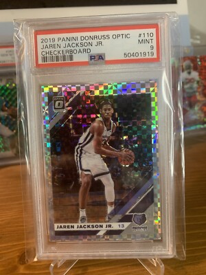 2019 Panini Donruss Optic Jaren Jackson Jr. Checkerboard Sp PSA 9 Mint ...