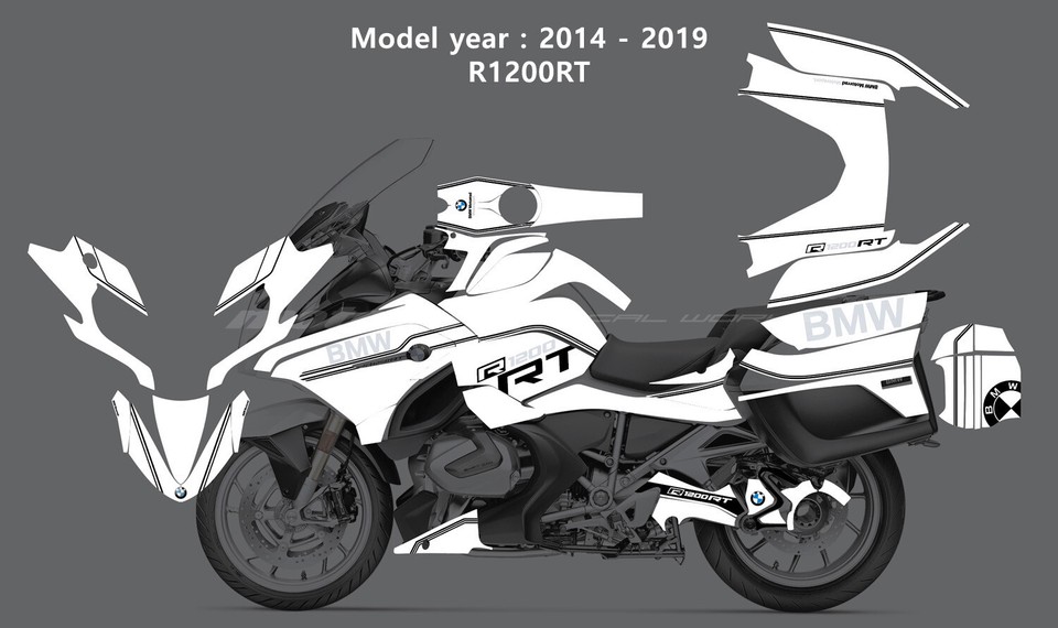 BMW R1250RT / R1200RT motorcycle stickers decals graphics set | eBay