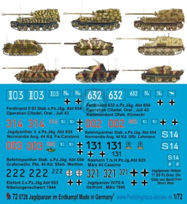Peddinghaus 1/72 German Tank Markings in Final Battle WWII No.1 (9 ...