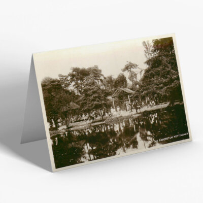 GREETING CARD - Vintage Nottinghamshire - The Arboretum, Nottingham ...
