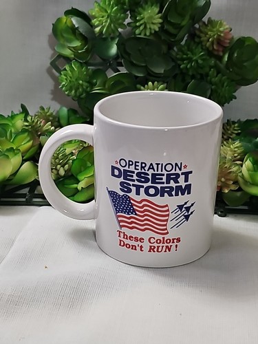 Vintage Operation Desert Storm Coffee Mug "These Colors Don't Run ...