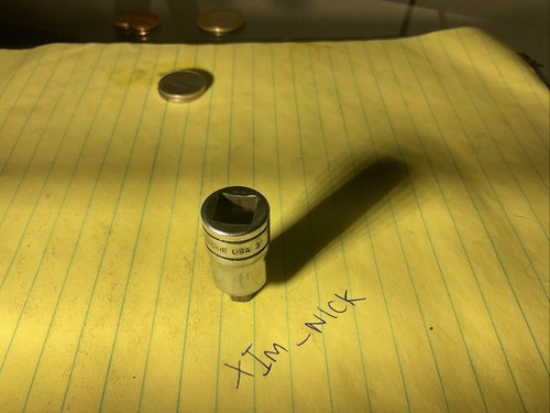 Snap On 5/16” Stubby Hex Bit 3/8 In Drive Chrome Socket Driver FXS10E ...