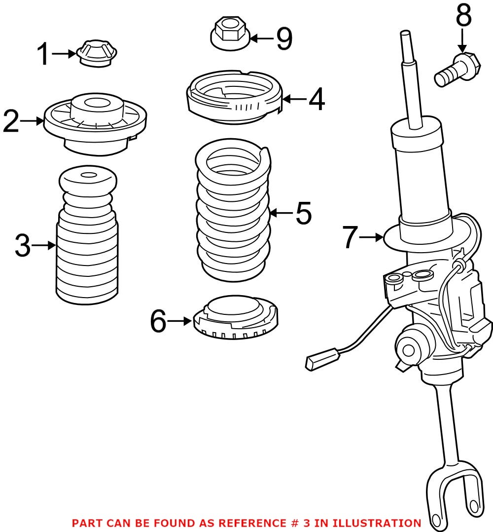 Genuine OEM Shock Absorber Bellows for BMW 31336776142 | eBay
