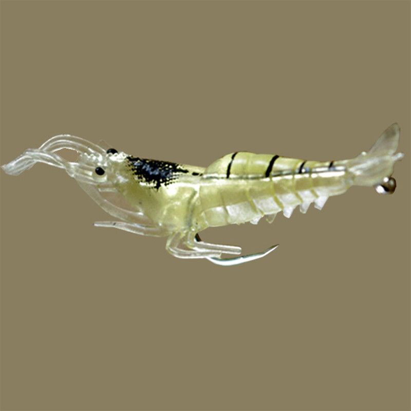 1PCS Soft Shrimp With Hook 1.3g4cm Soft Worm Shrimp Imitation Road ...