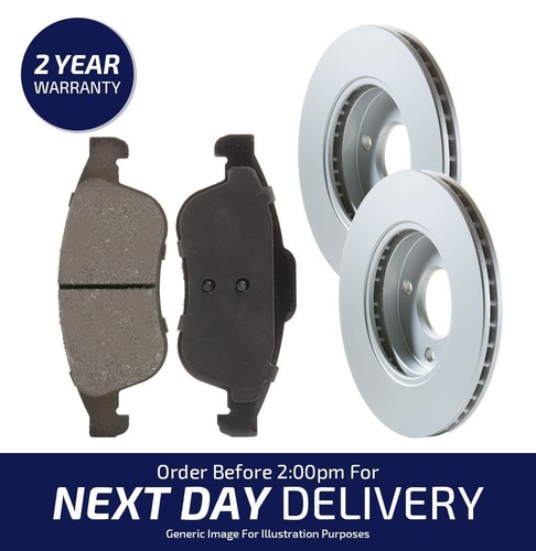 Rear Brake Discs & Pads Service Replacement Kit Braking System Fits ...