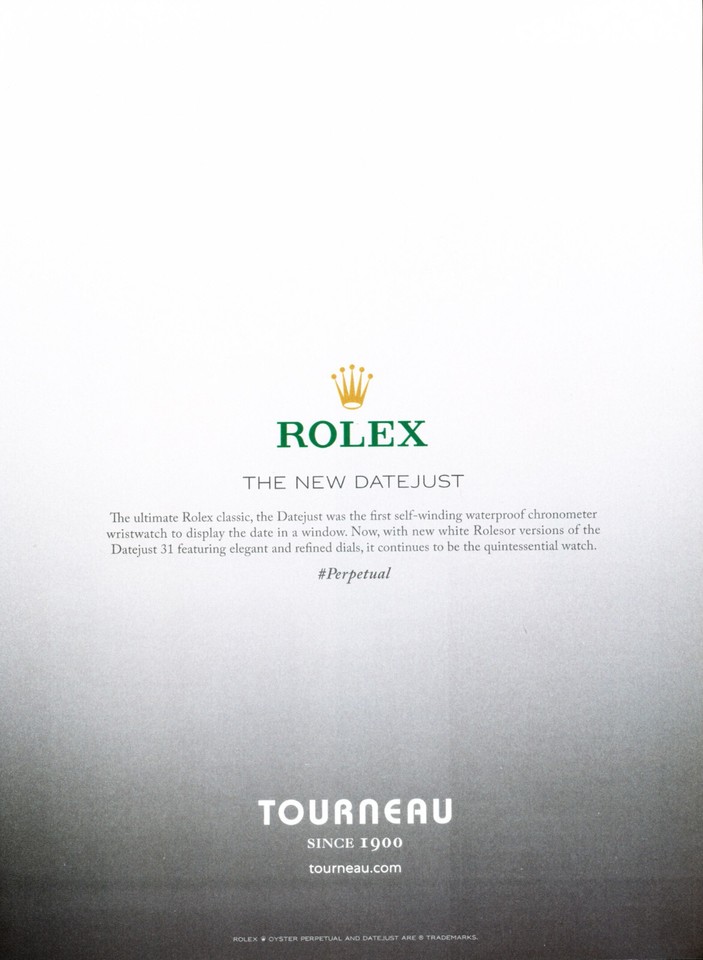 ROLEX WATCH MAGAZINE promo ad #092 2 PGS ORIGINAL "NOT A WATCH" | eBay