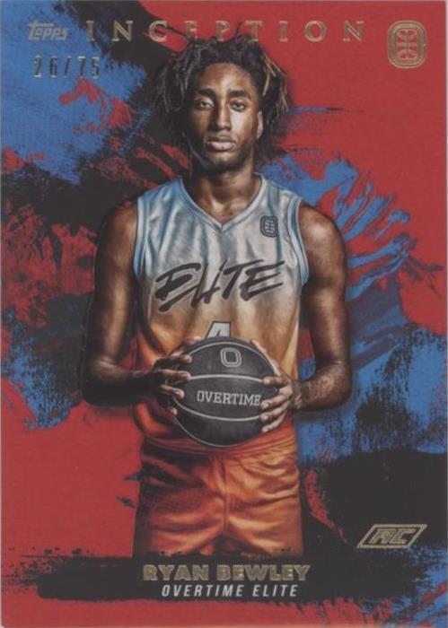 2021-22 Topps Inception OTE Overtime Elite - Ryan Bewley #24 Red /75 ...