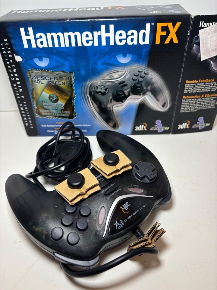 3dfx InterAct Hammer Head FX Retro Gamepad Gameport Controller ...