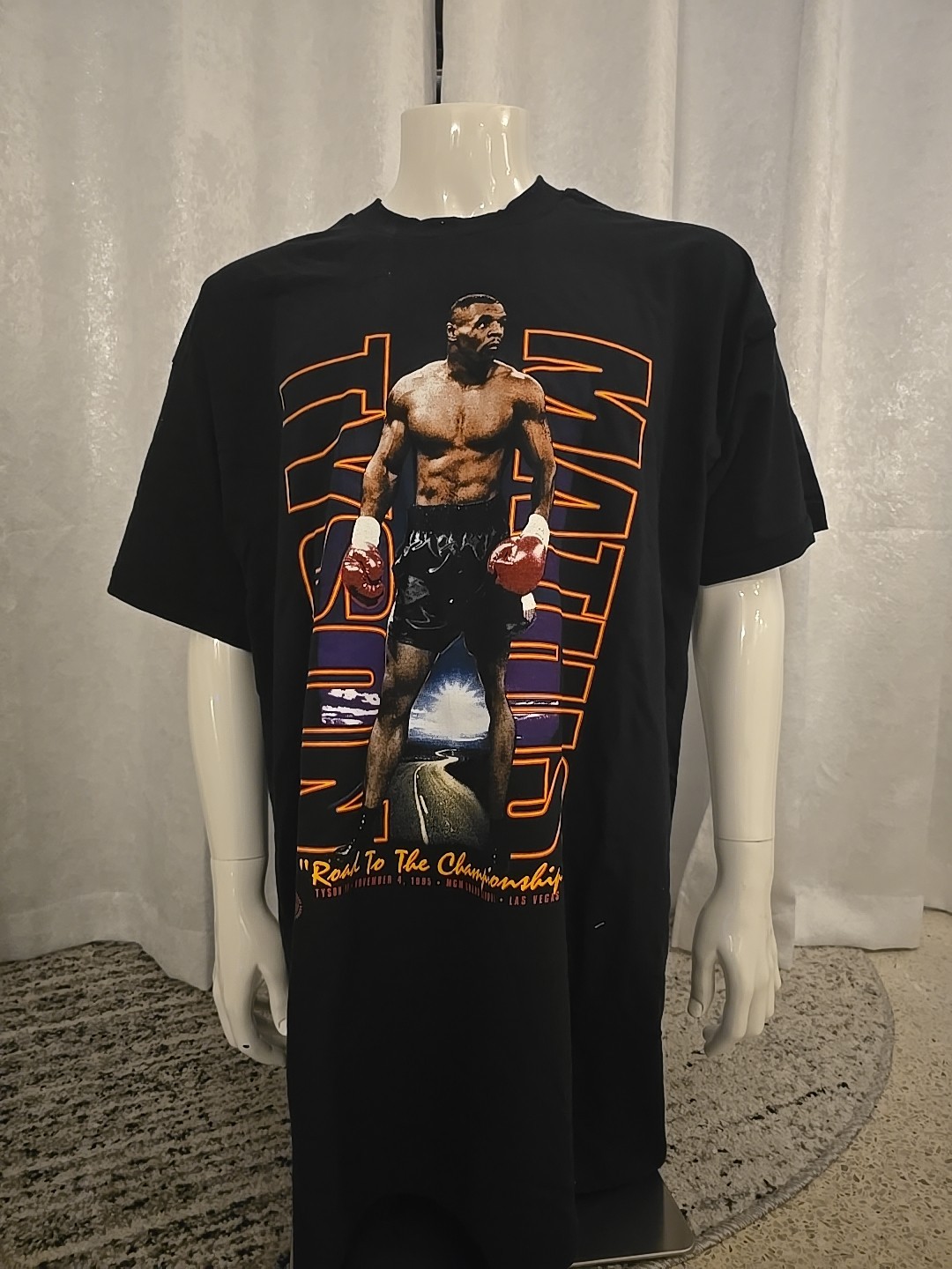 VINTAGE Deadstock 90s mike tyson mathis boxing t-shir… - Gem