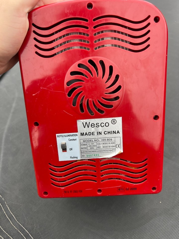 Simpsons Duff Beer Hot/Cold Mini Fridge w/ Flashing Bottle 2002 ...