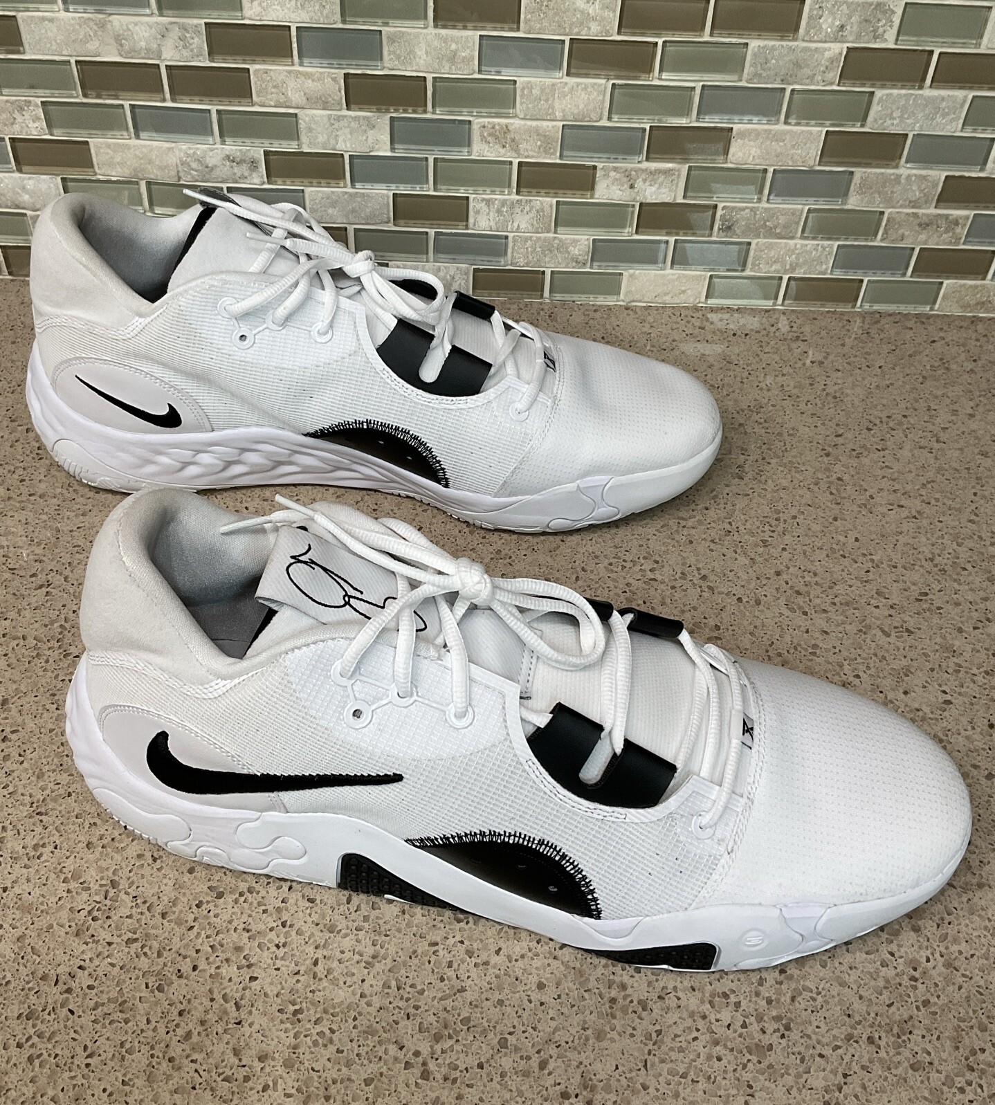 Nike Paul George PG 6 TB Promo White/Black Panda Oreo Size 18 DX6654 ...