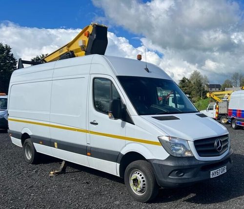 Mercedes van mounted cherry picker 2017 versalift cherrypicker MEWP ...
