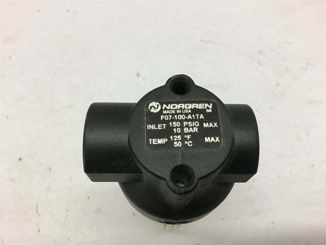 Norgren F07-100a1ta 150psig Temp 125 Water Filter for sale online | eBay