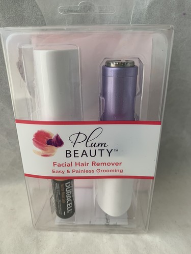 Plum Beauty Facial Hair Remover, Battery Powered Easy Painless Grooming ...