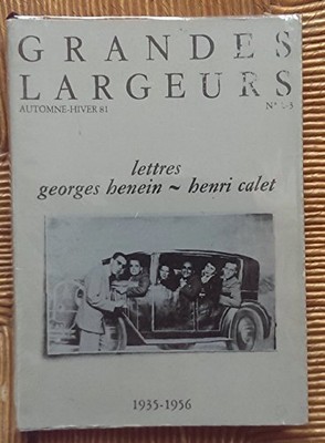 Lettres Georges Henein- Henri Calet de Georges Henein. Henri Calet | eBay