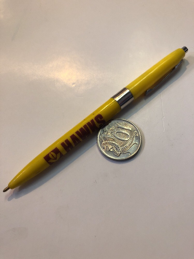 RARE VFL HAWTHORN FOOTBALL CLUB HAWKS VINTAGE Pen - VFL 1970s GREAT ...