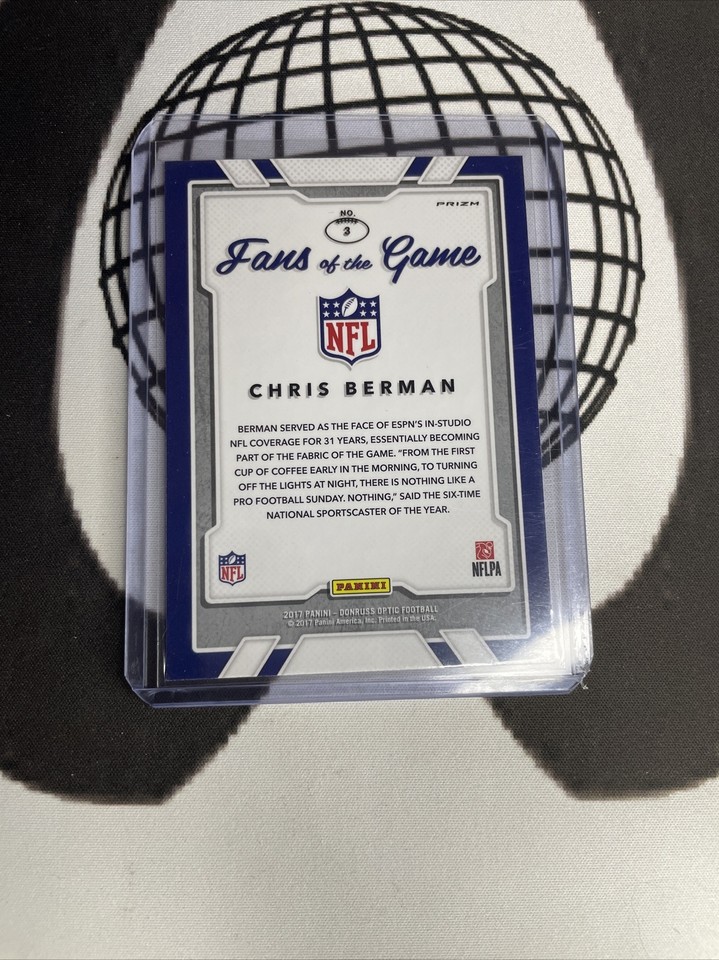 2017 Donruss Optic - Fans of the Game #3 - Chris Berman prizm refractor | eBay